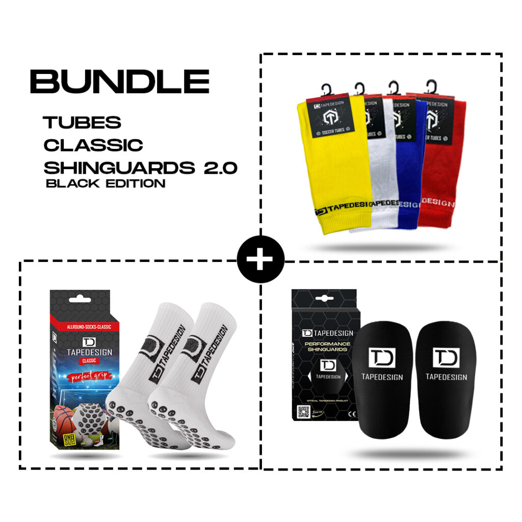 Bundle: Classic + Tubes + Shinguards 2.0 (Black Edition) - TAPEDESIGN